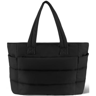 Day-Timer® Pink Ribbon Canvas Tote, Reversible, 13 X 6 X 15, Black/pink ...