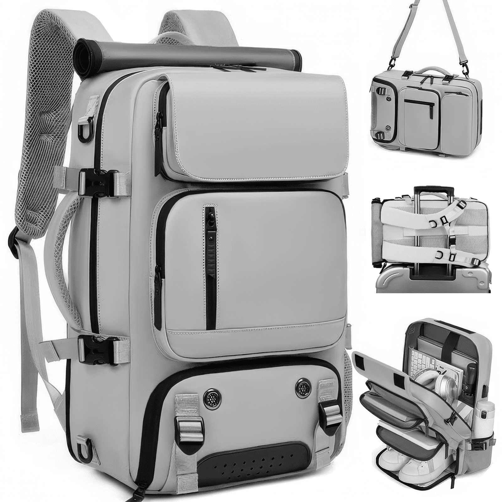 Gynky Large Travel Backpack for Women Duffle Bag With Shoes & Laptop ...