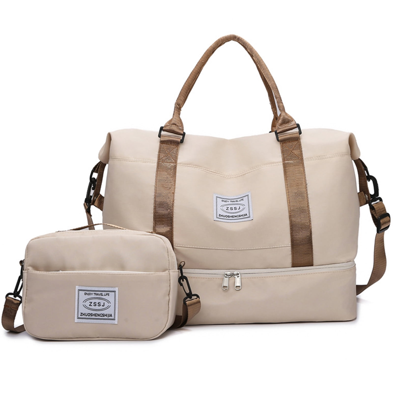 Gynky Travel Duffle Bag Set 2 Pack Weekender Bags for Women with Shoe ...
