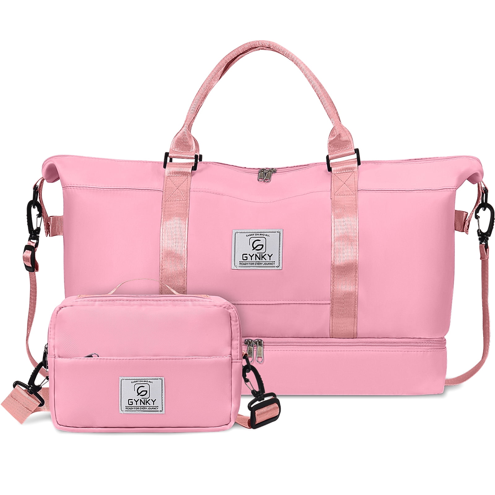 Gynky Travel Duffle Bag Set 2 Pack Weekender Bags for Women with Shoe ...