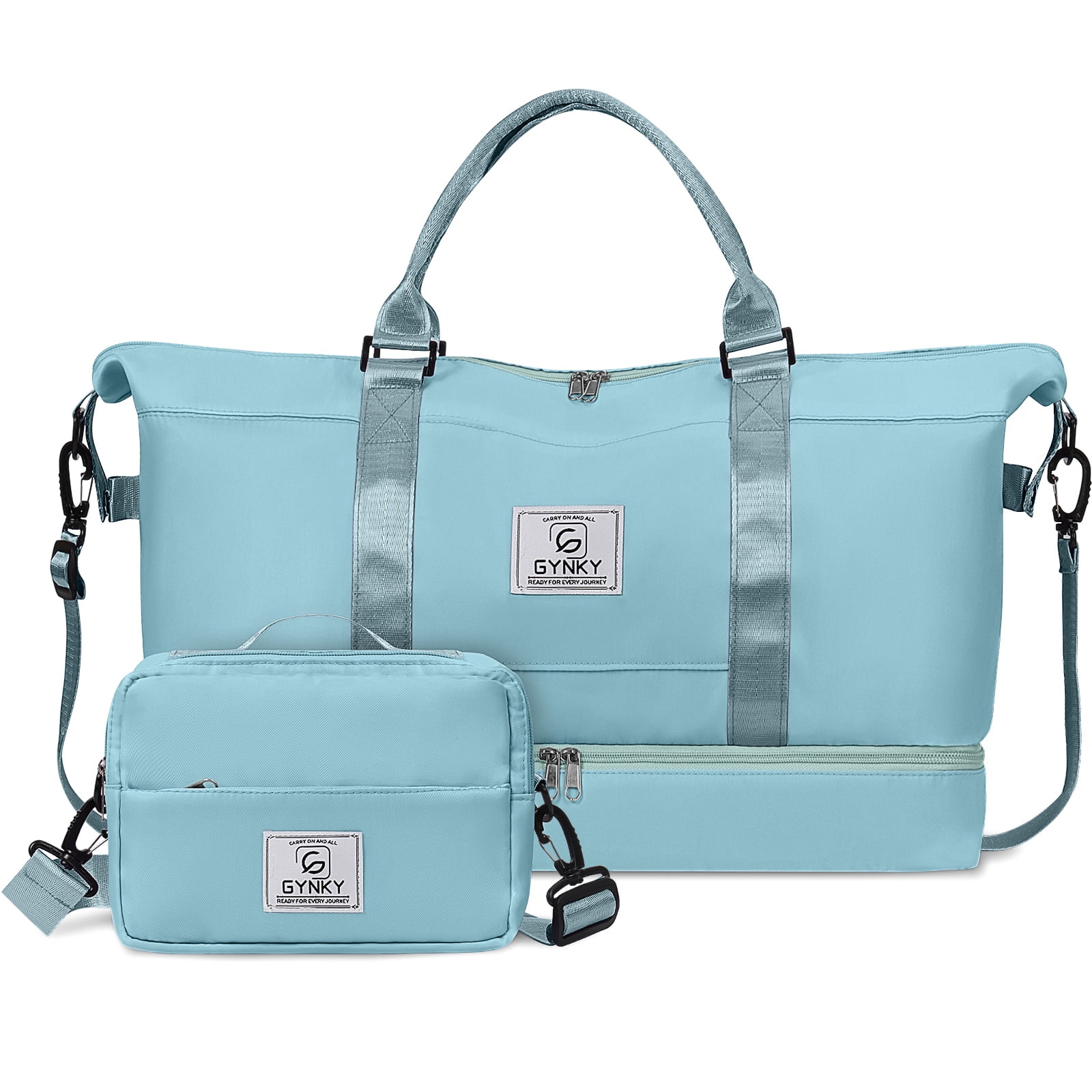 Gynky Travel Duffle Bag Set 2 Pack Weekender Bags for Women with Shoe ...