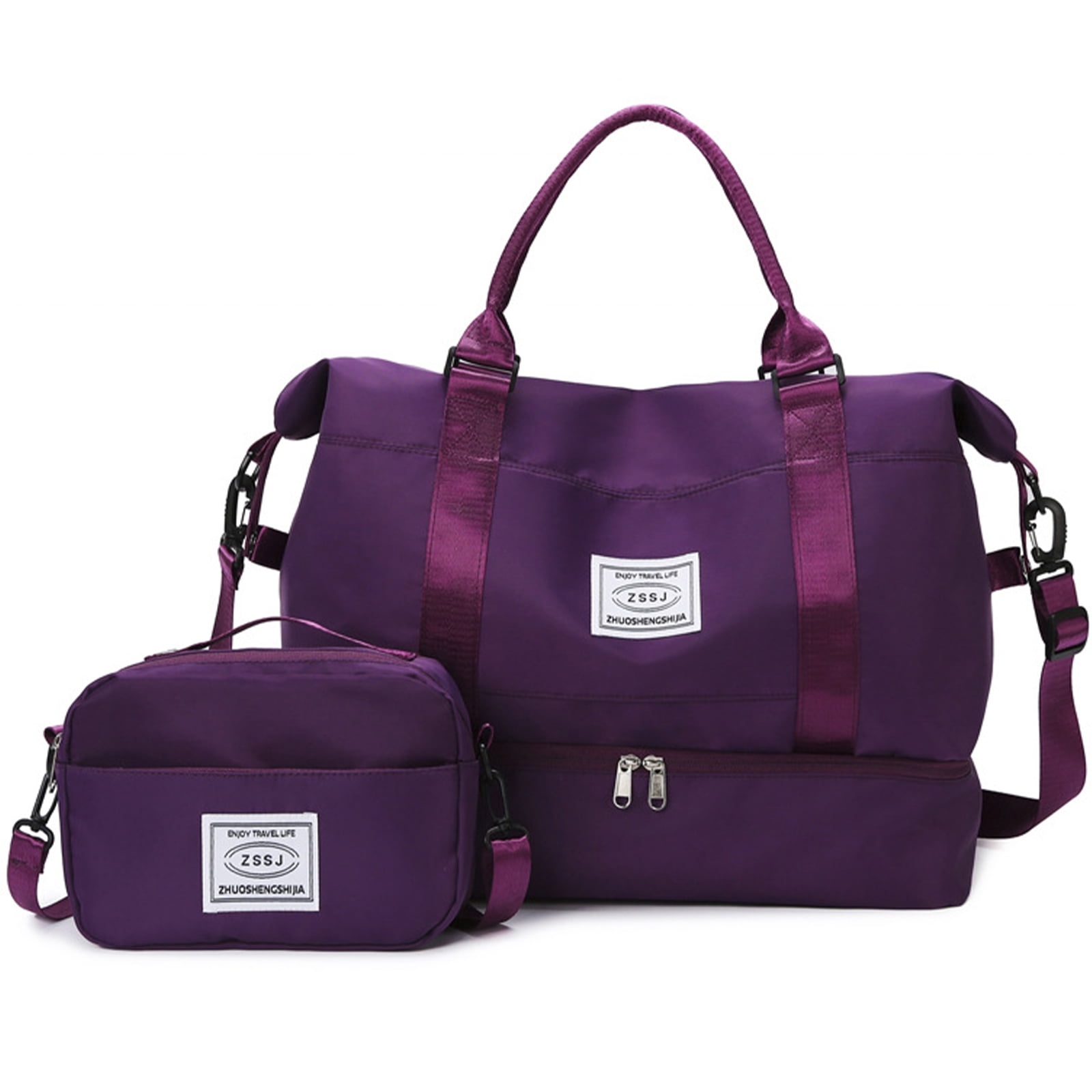 Gynky Travel Duffle Bag Set 2 Pack Weekender Bags for Women with Shoe ...