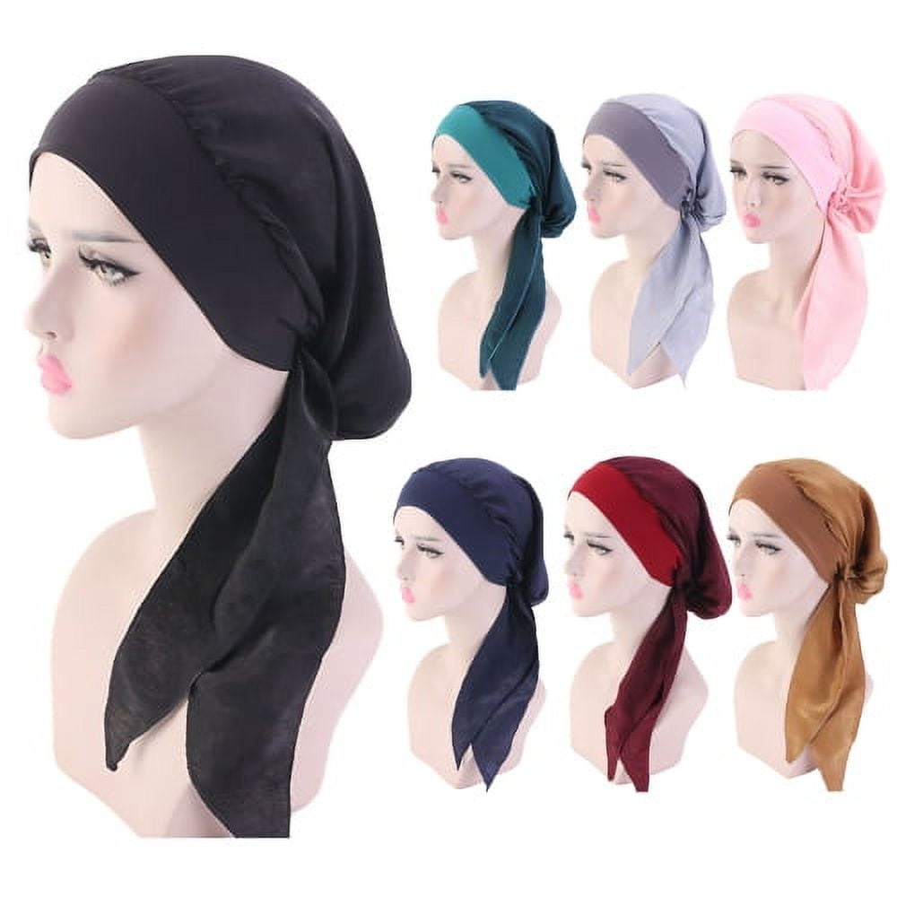 Gyouwnl Polyester Bonnet Head Scarf Sleeping Cap Headwear Head Wrap ...