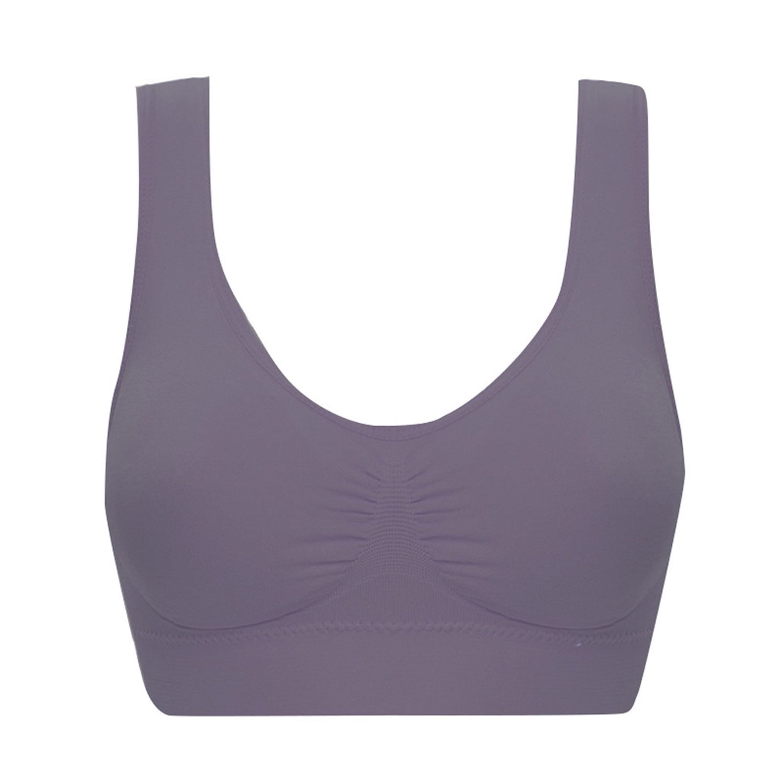 Gyouwnll Double Women Plus Size Strapless Bra Bandeau Tube Removable ...