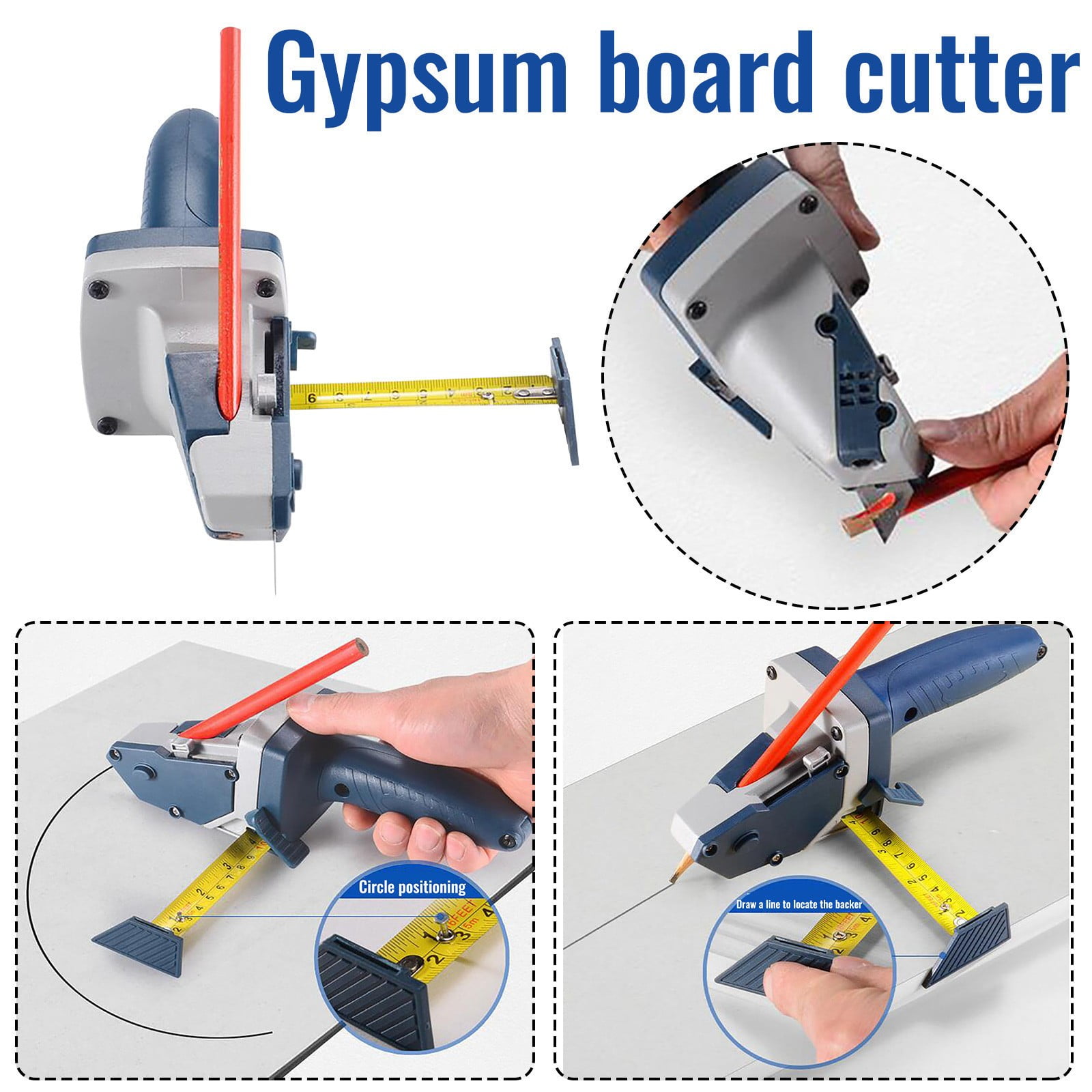 Gypsum Board Cutter And Line Drawing Tool Positioner - Walmart.com