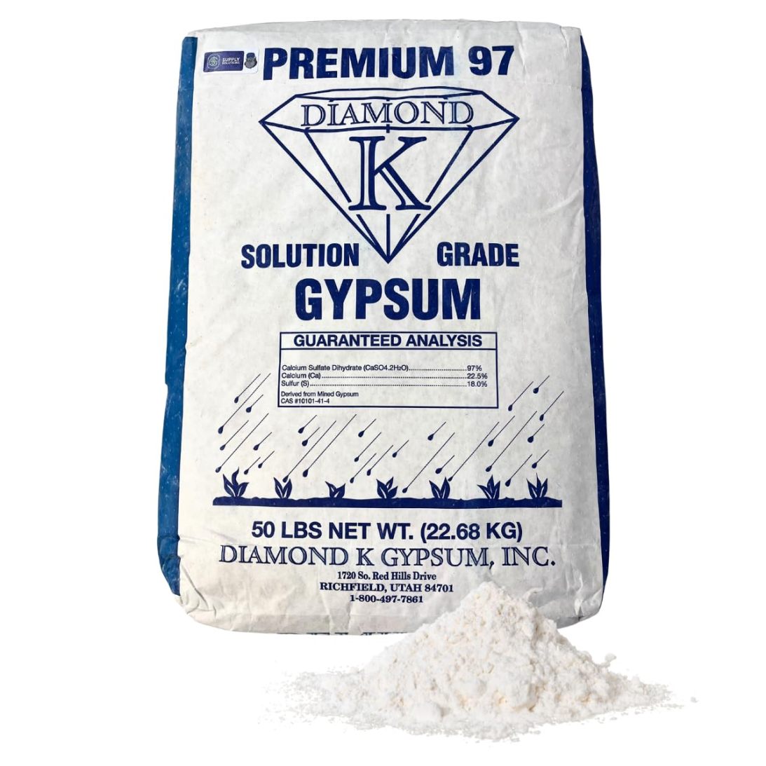 Gypsum Powder - Purest and Soluble Houseplant Food Fertilizer for ...