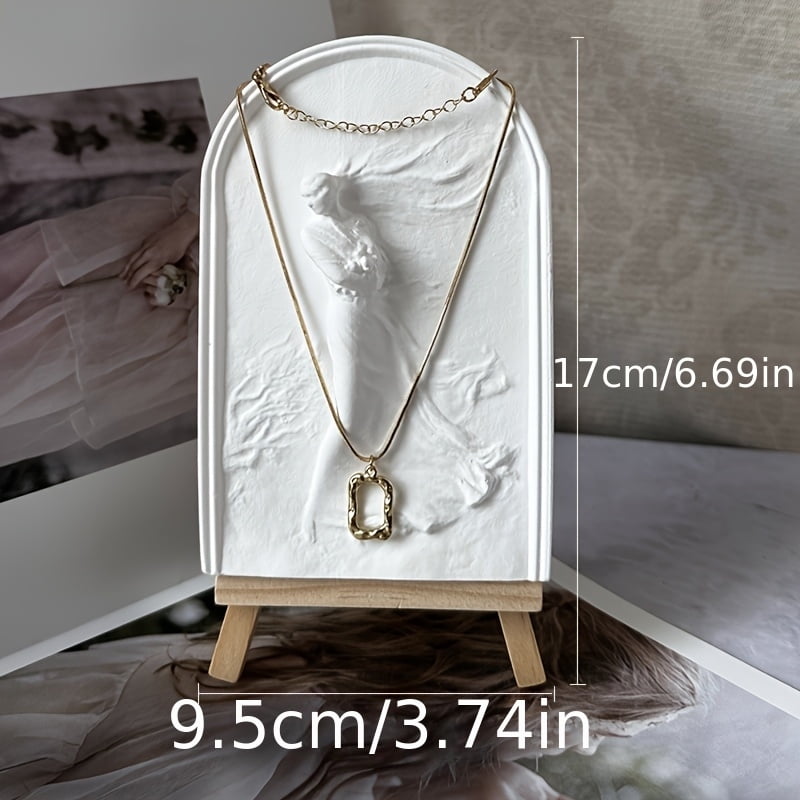 Gypsum Statue Display Stand, Goddess Necklace Photography Prop, Jewelry ...