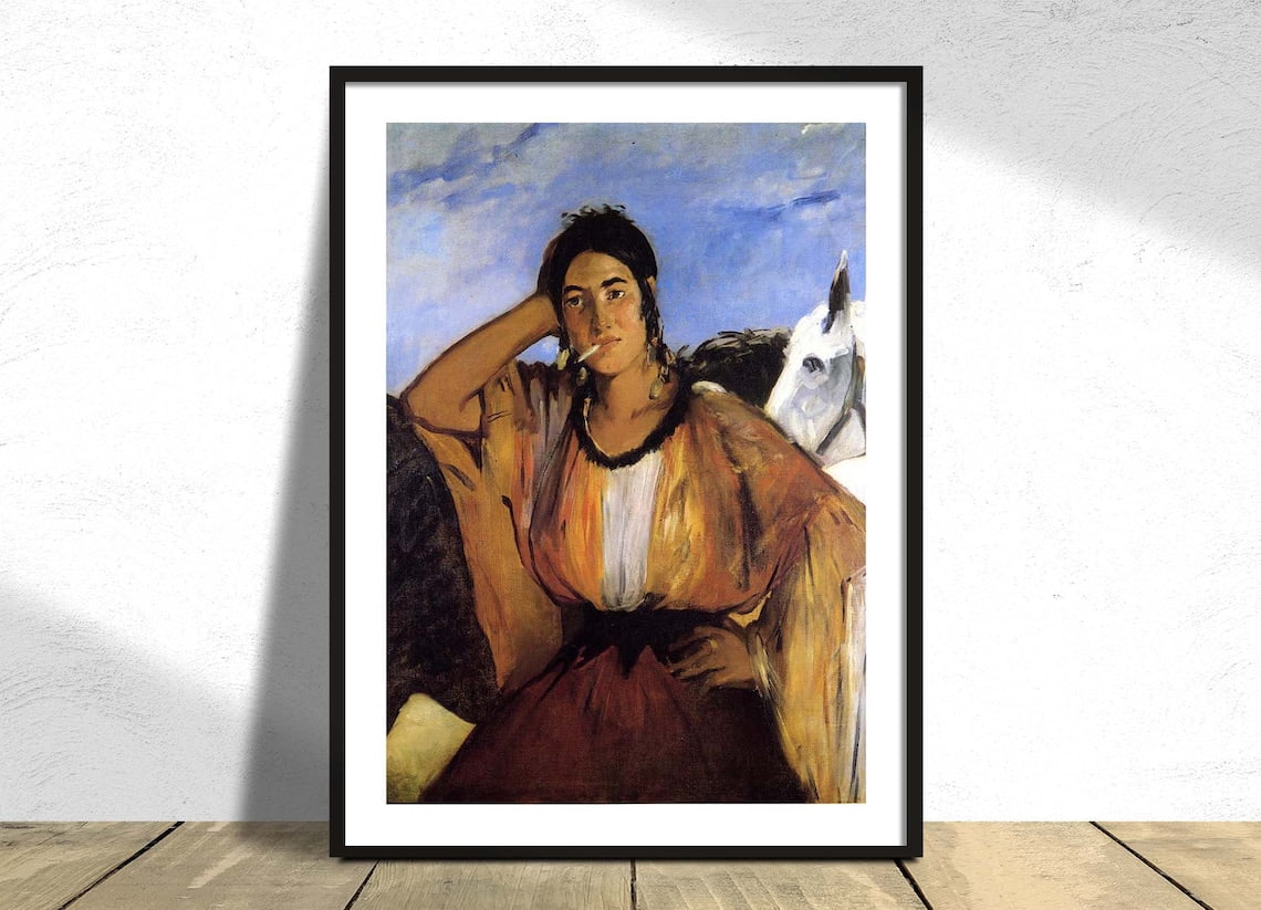 Gypsy With A Cigarette, Edouard Manet, French Realism, Vintage Art ...