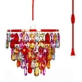 Gypsy Color Acrylic Dome Chandelier, Multicolor 1 Light Plug-in ...