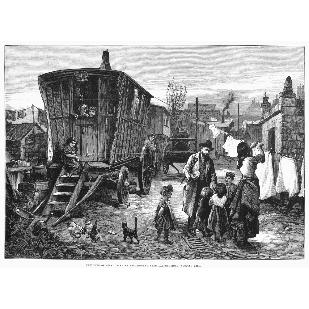Gypsy Encampment 1879. Na Gypsy Encampment Near Latimer Road In Notting ...