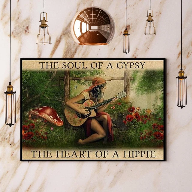 Gypsy Girl & Guitar The Soul Of A Gypsy The Heart Of A Hippie Paper ...