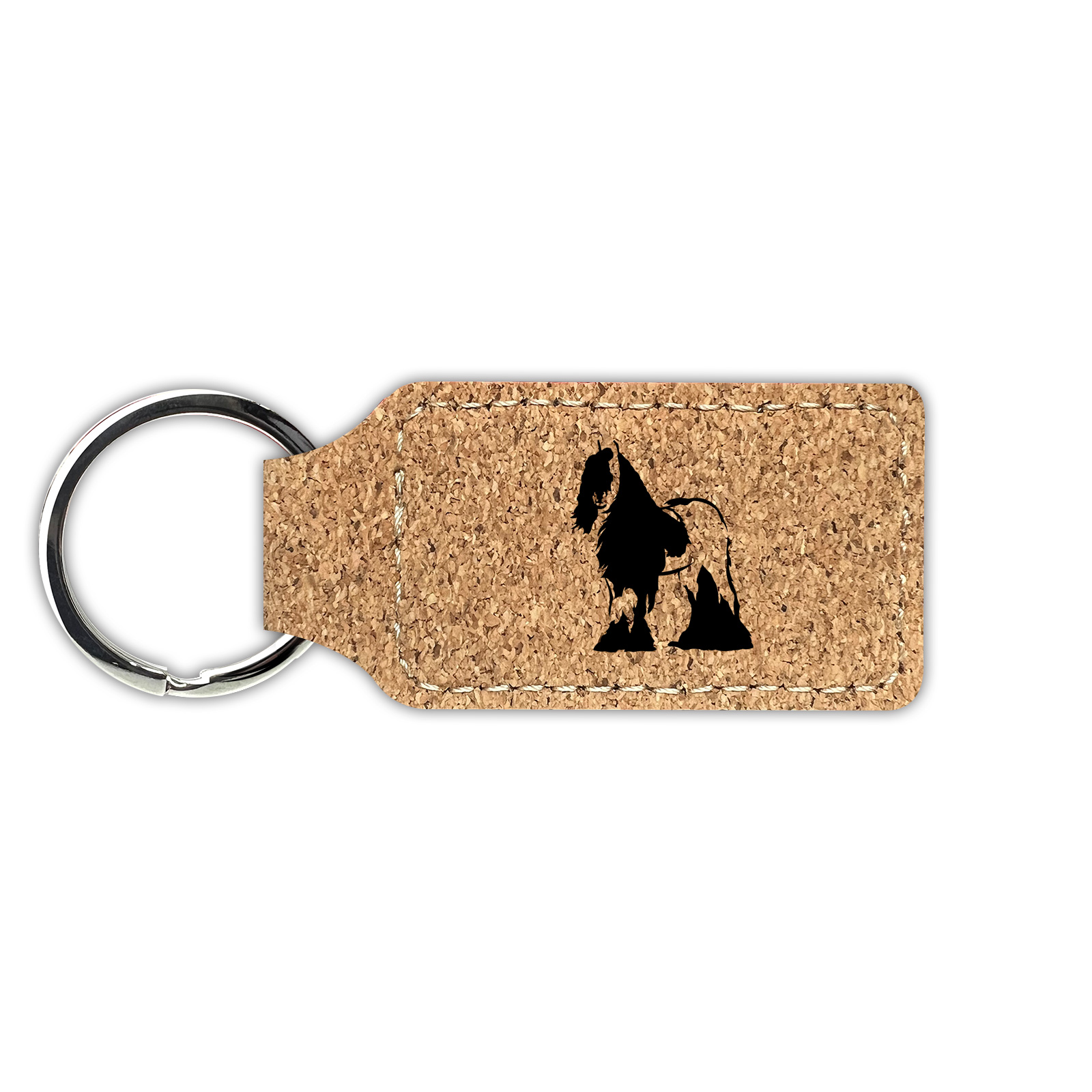 Gypsy Horse Keychain Leatherette Rectangle - Laser Engraved - Many ...