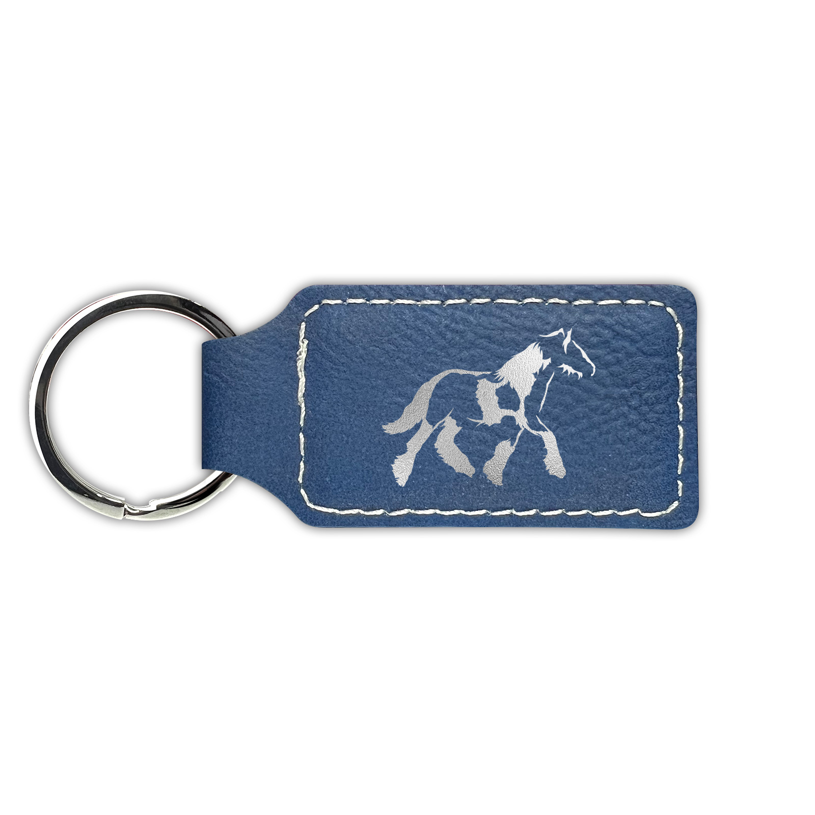Gypsy Horse Keychain Leatherette Rectangle - Laser Engraved - Many ...