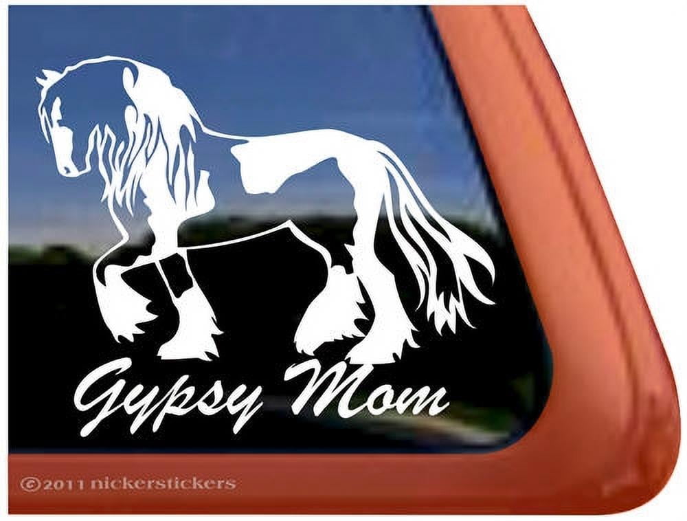 Gypsy Mom | High Quality Vinyl Gypsy Vanner Horse Window Decal ...