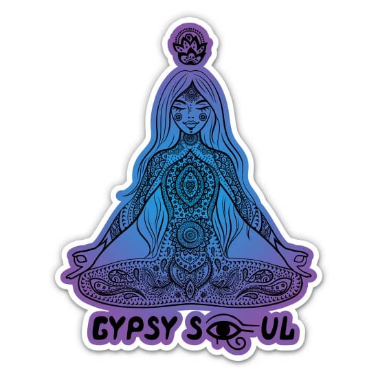 Gypsy Soul Colorful - 5" Vinyl Sticker - For Car Laptop I-Pad ...