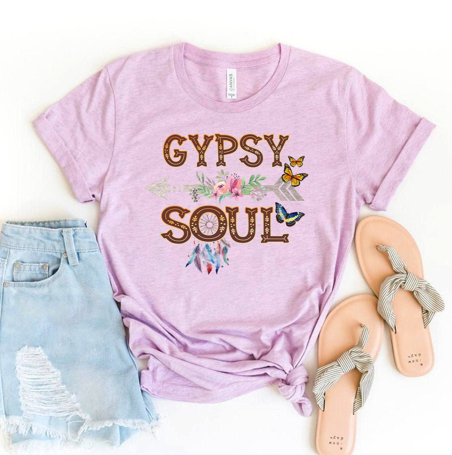 Gypsy Soul T-shirt Novelty Shirt Boho Gift Festival Tee Hippie Top ...