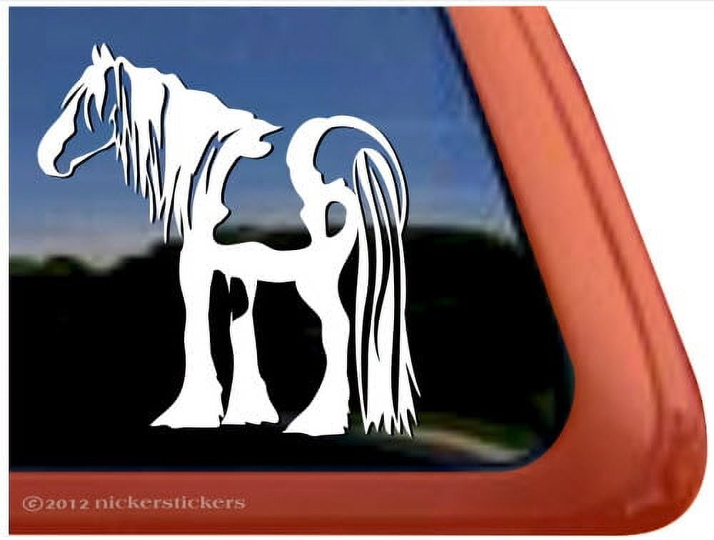 Gypsy Vanner Decal | High Quality Vinyl Gypsy Horse Window Decal ...