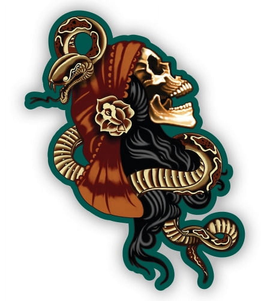 Gypsy with Snake - 12" Vinyl Sticker Waterproof Decal - Walmart.com