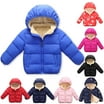 URMAGIC Toddler Little Boy Girl Winter Hooded Coat Fleece Lined Down Jacket for 2-6T Kids ...