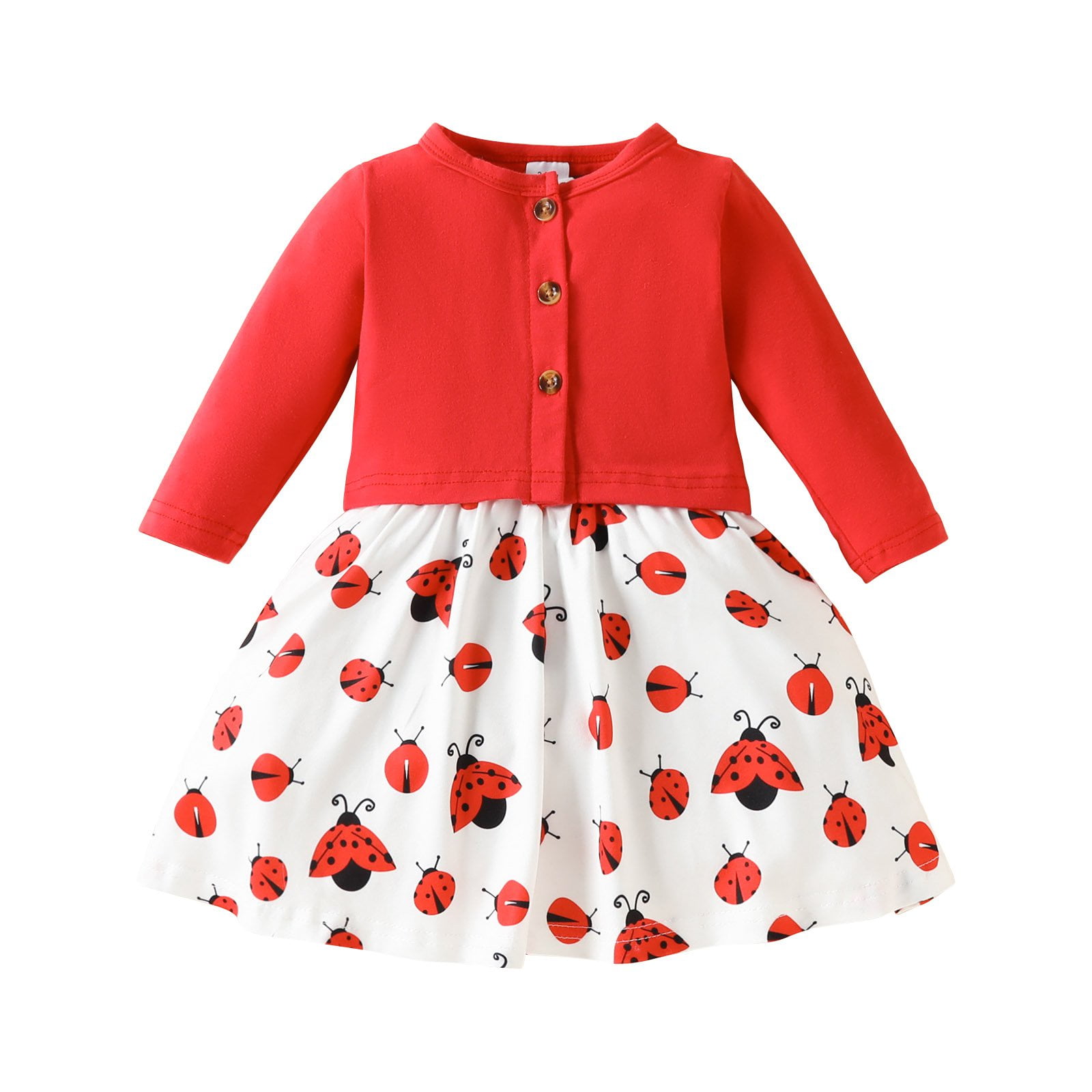 Gyratedream Baby Girl Fall Solid Color Long Sleeve Cardigan Jacket ...