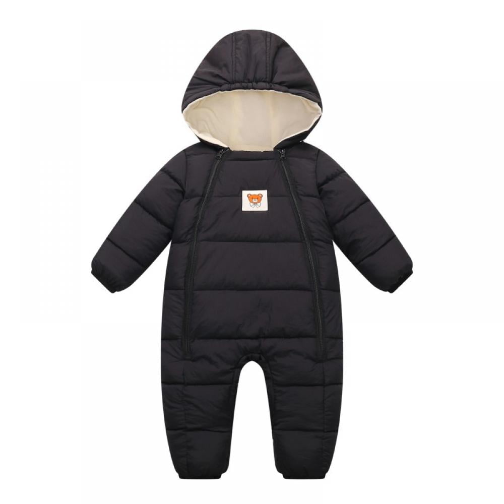 Gyratedream Baby Snowsuit Cute Cartoon Jumpsuit Hooded Thicken Winter Coat Warm Romper for ...