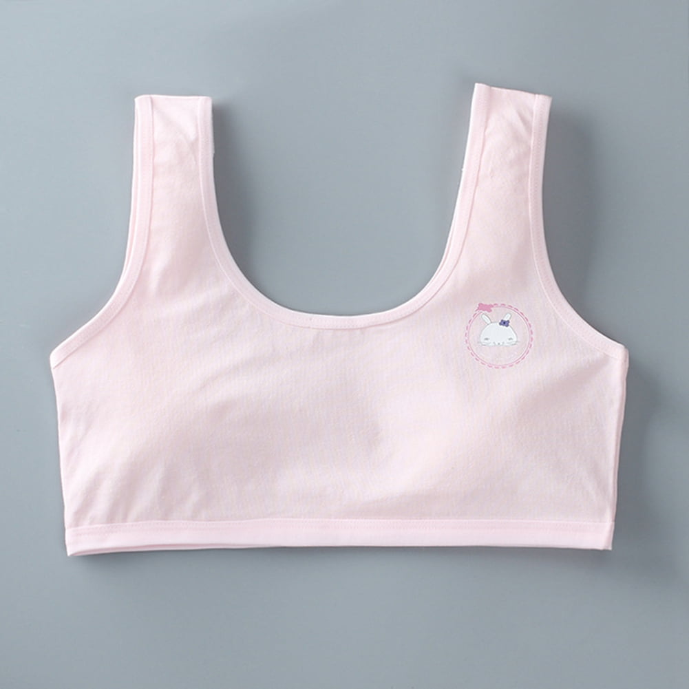 Gyratedream Cotton Girls Beginner Training Sports Teenager Bra - Wide ...
