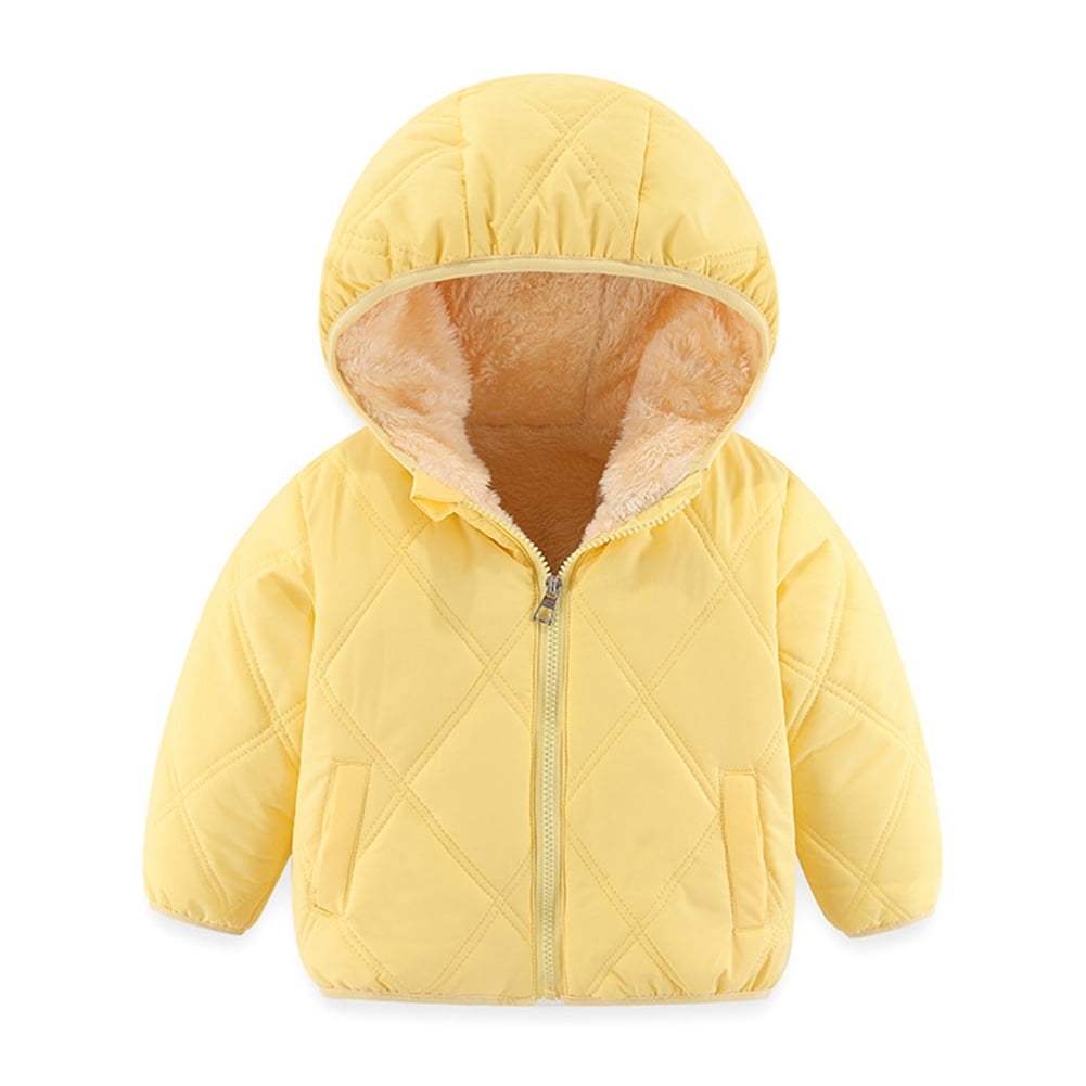 Gyratedream Girls Boys' Winter Fleece Jackets With Hooded Toddler Cotton Dress Warm Lined Coat ...