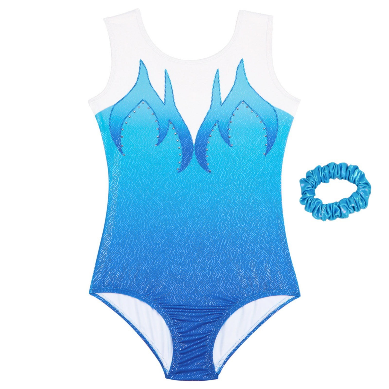 Gyratedream Girls Leotards for Gymnastics with Shorts Kids Sleeveless ...