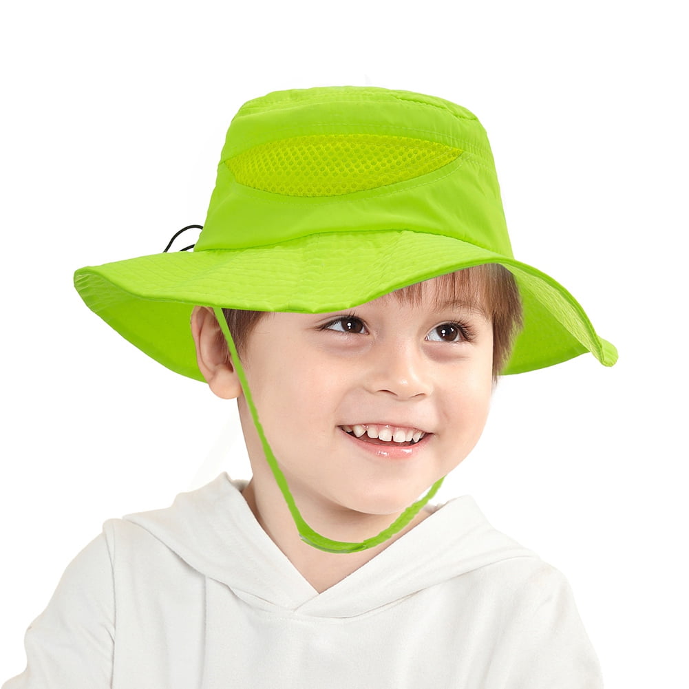 Gyratedream Kids Boy Girl Sun Protection Bucket Hat Summer Cap Packable ...