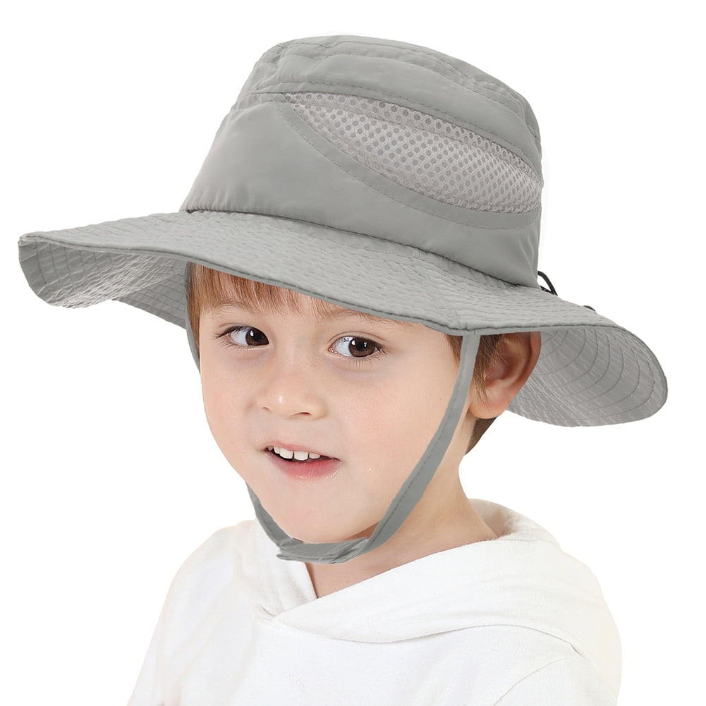 Gyratedream Kids Boy Girl Sun Protection Bucket Hat Summer Cap Packable ...