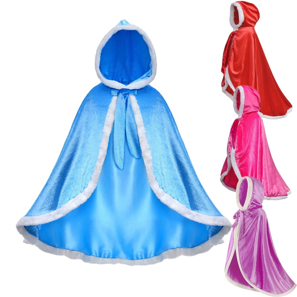 Gyratedream Toddler Girls Party Hood Cloak Dress Up 2-9 Years Child ...