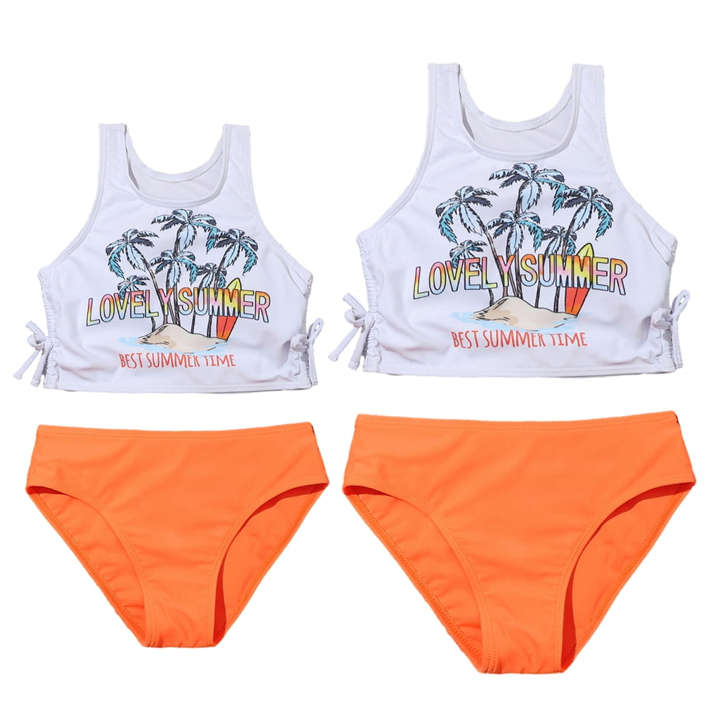Gyrategirl Mommy And Me One Piece Swimsuit 2pcs Bikini Sets Swimwear Bathing Suit For Women