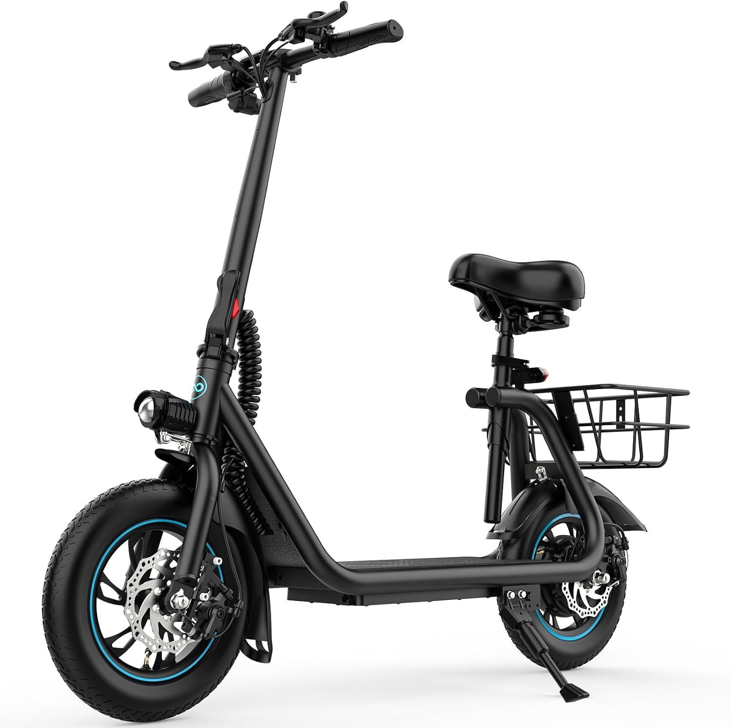 Gyroor Electric Scooter for Adults with Seat, 20/25 Miles Range 450W ...