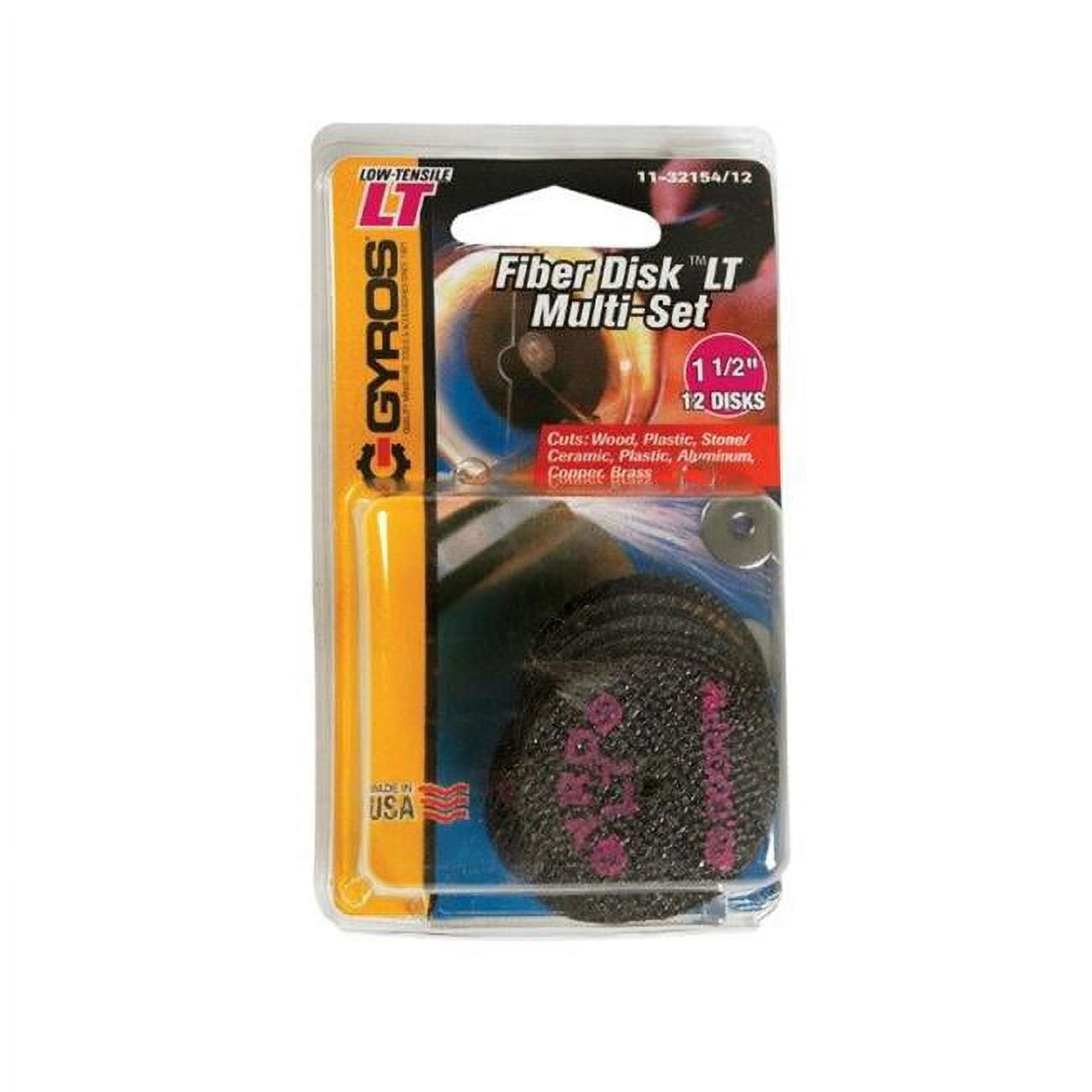 Gyros 11-32154-12 1.5 in. LT Fiber Disk Multi Set - - Walmart.com