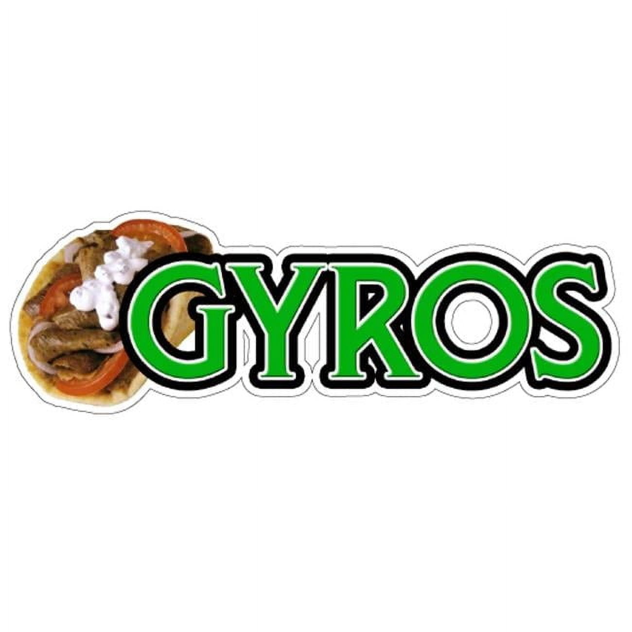 Gyros Concession Decal Greek Gyro Sign - Lamb Stand Cart - Walmart.com