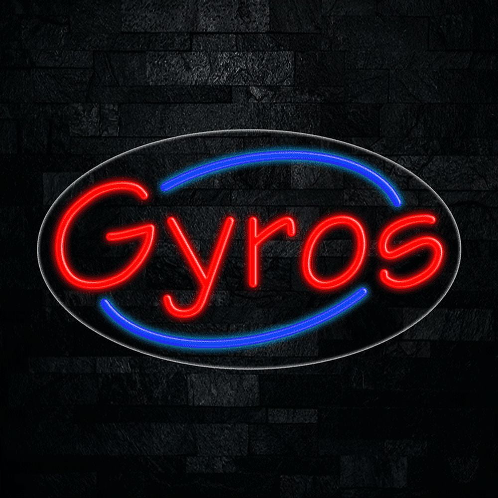 Gyros LED Neon Sign 28"L x 16"H #34629 - Walmart.com