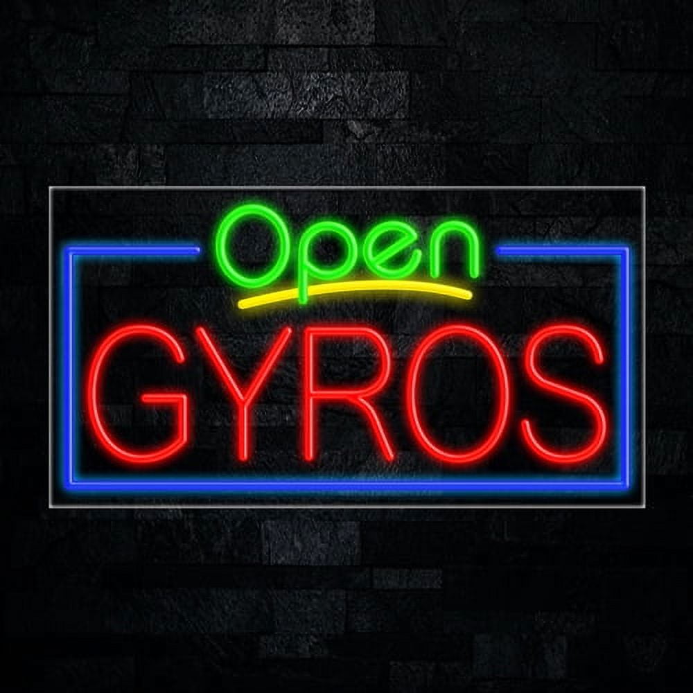Gyros LED Neon Sign 33"L x 18"H #35749 - Walmart.com