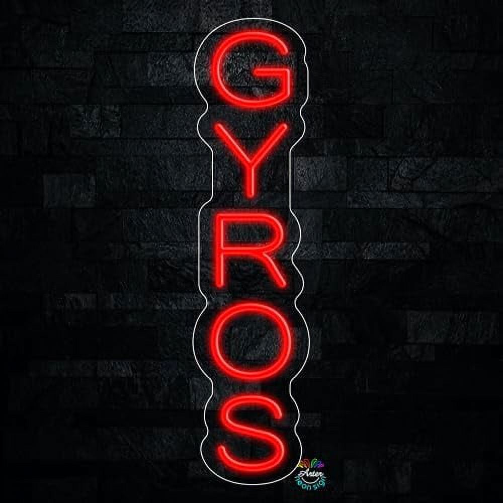 Gyros LED Neon Sign 6"L x 24"H #32352 - Walmart.com