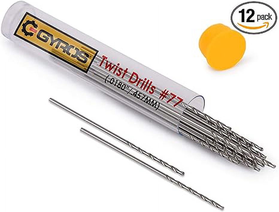 Gyros Micro Drill Bit Set of 12#77 Drill Bits Small Drill Bits for ...
