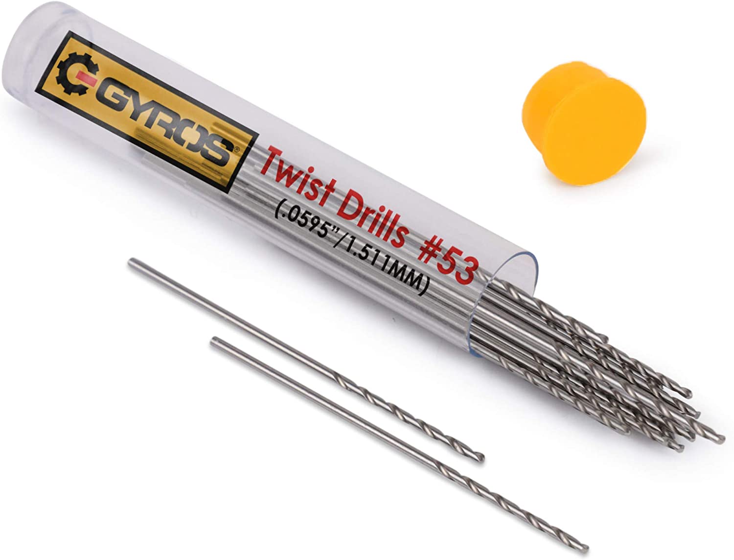 Gyros Mini Twist Drill Bits Size #53 (.0595 /1.511mm) Includes 12 ...