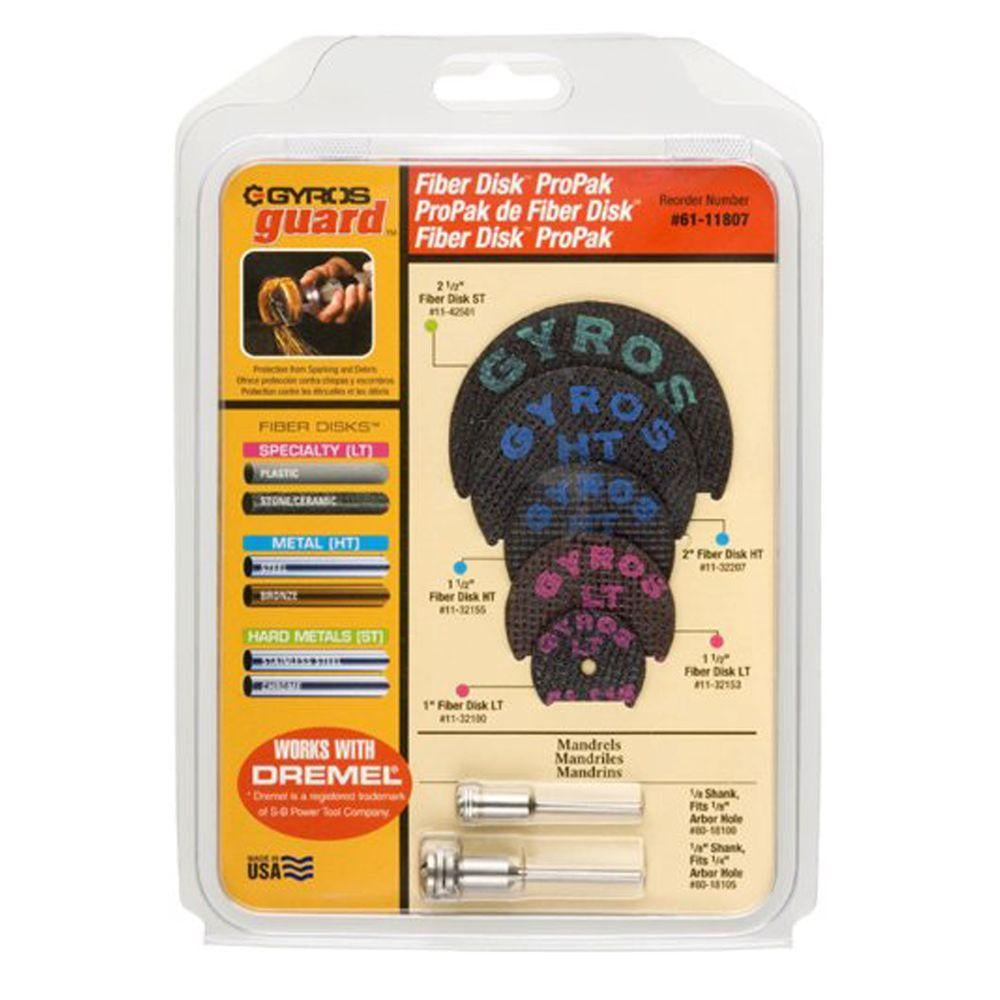 Gyros Tools 61-11807 Gyros Fiber Disk Cut Off Wheels ProPack - Walmart.com