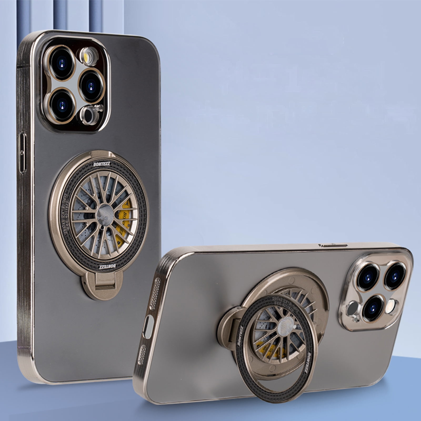 Gyroscope Ring Magnetic Bracket Rotating Case for iPhone 13 Pro Max ...