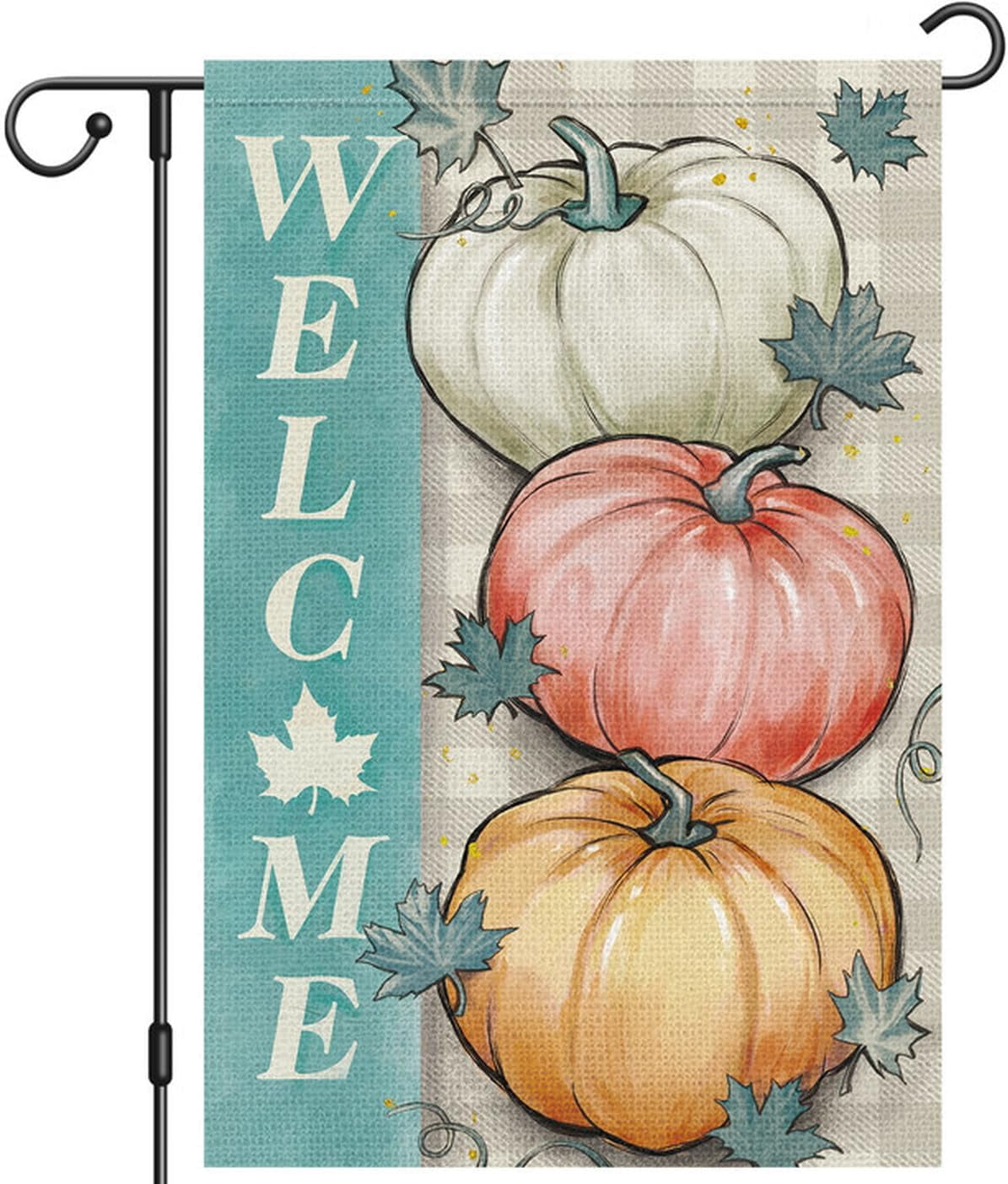 Gyryp Welcome Fall Garden Flag 12x18,Fall Autumn Pumpkin Thanksgiving ...