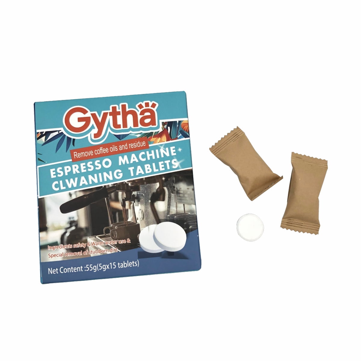 Gytha 15/30 Tablets Coffee Machine Cleaning Tablets for Tough Stains ...