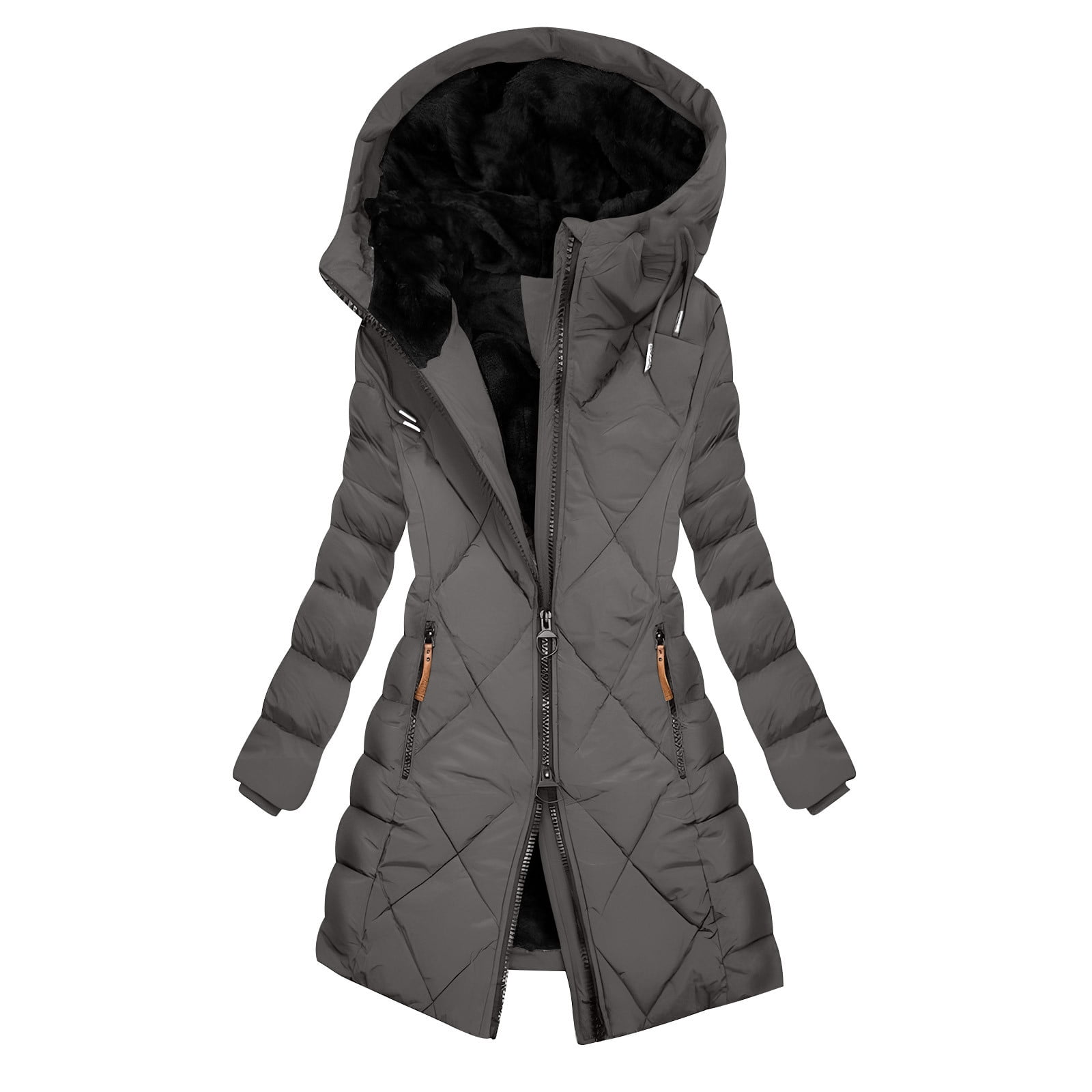 Gytharion Down Coats for Women Plus Size Loose Comfy Long Puffer Jacket ...