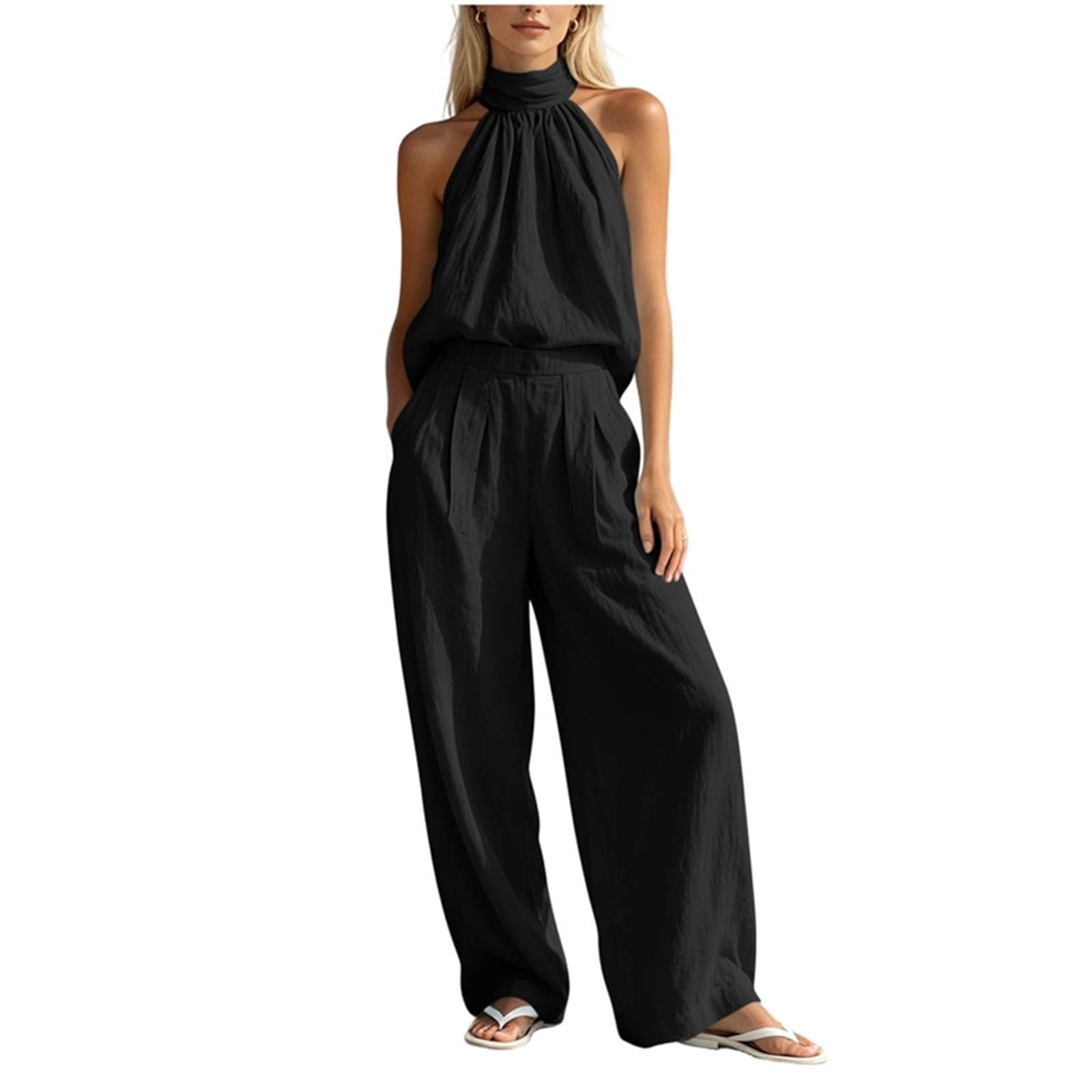 Gytharion Women's 2 Piece Outfits Summer Fashion Casual Sets Soild ...