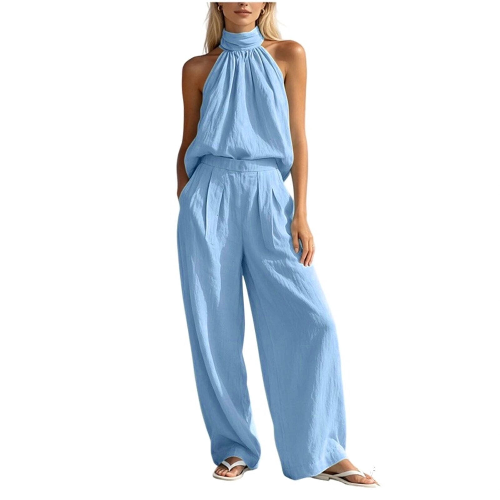 Gytharion Women's 2 Piece Outfits Summer Fashion Casual Sets Soild ...