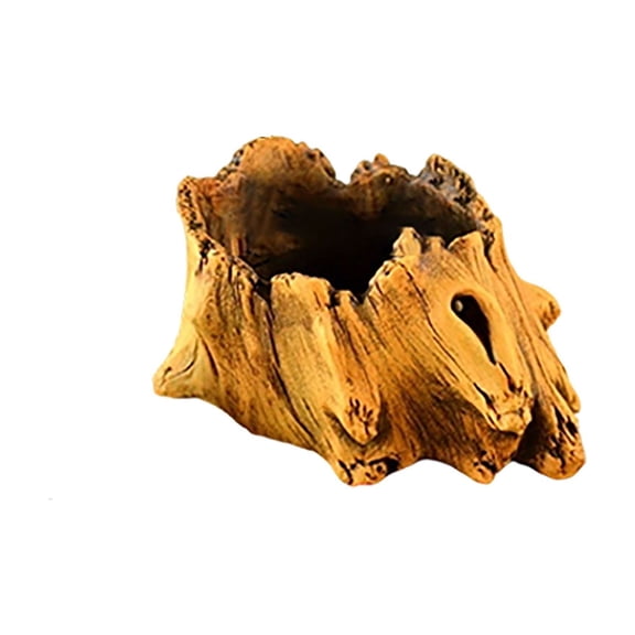 Wood Log Planters for Garden and Home Decor in Rustic Styles