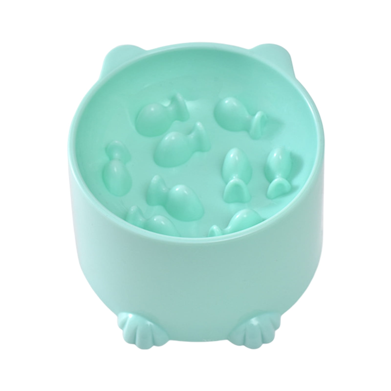 Gytml Small Slow Feeder Cat Bowls - Cute Cat Ear Design,Anti-Choking ...