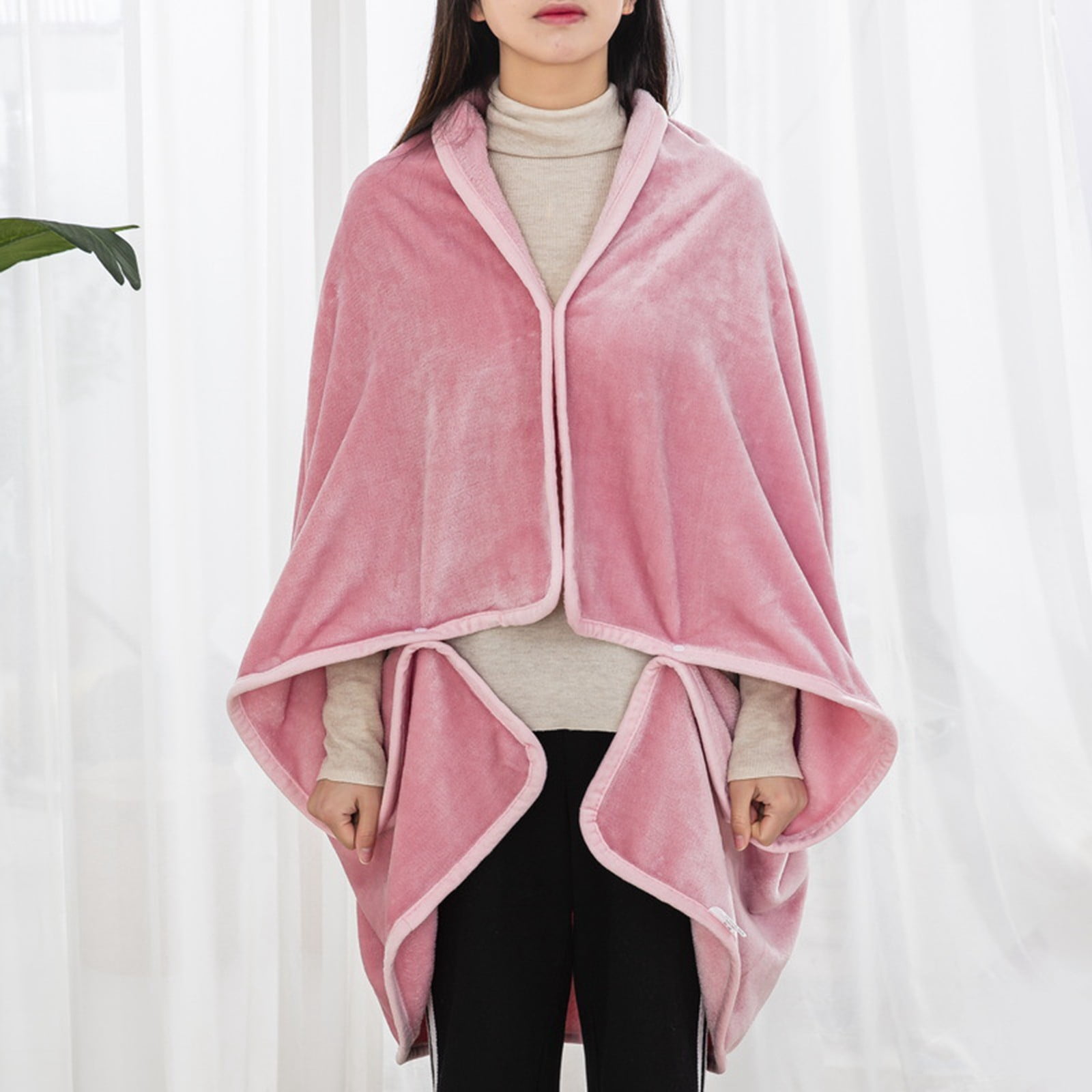 Gytml Wearable Blanket Soft Poncho Wrap Sofa Blanket Warm Office Nap ...